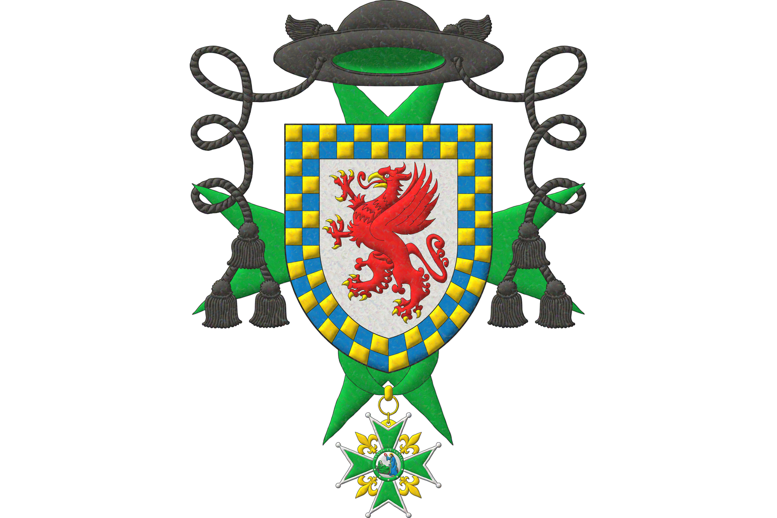 The coat of arms of Yannick Beuvelet – Salmeron Heraldry