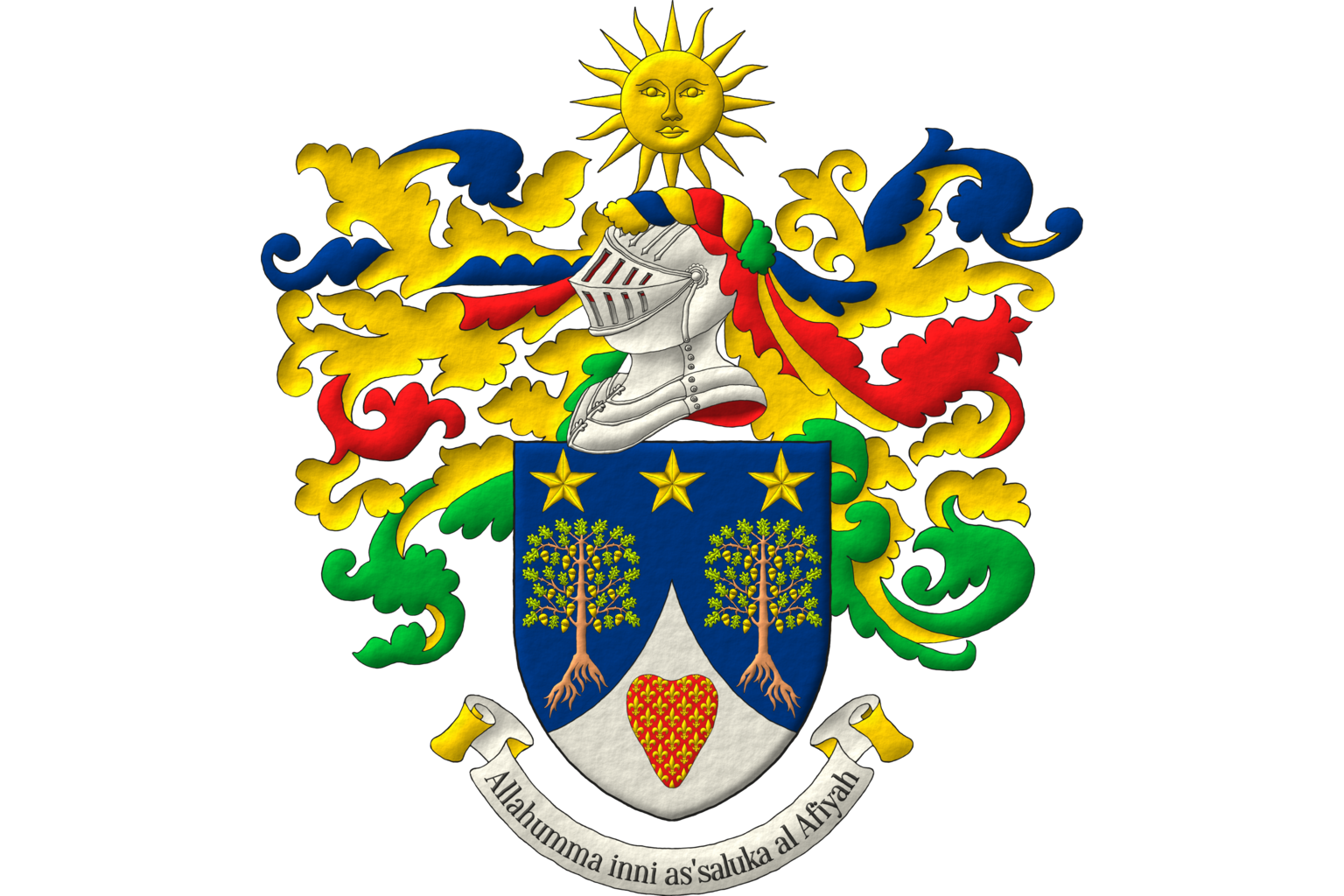 Arms of Dr. Tariq Abbasi MBE FRSA – Salmeron Heraldry